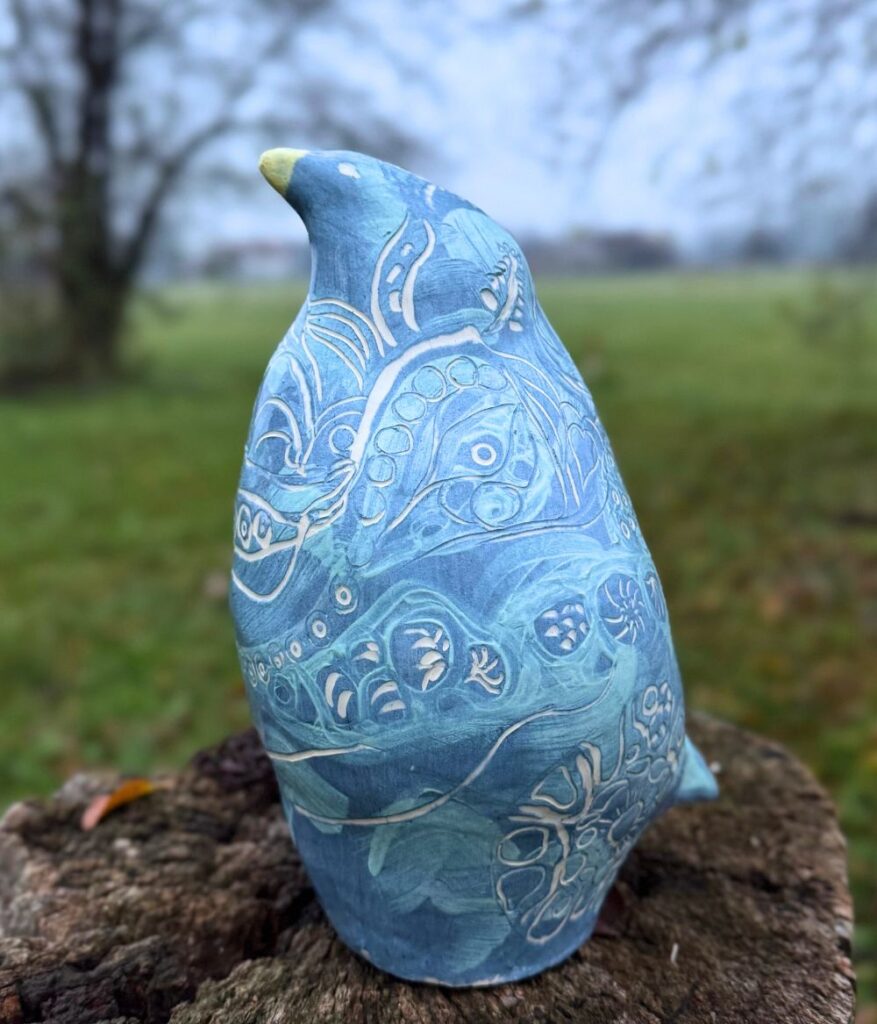 CERAMIC BIRD OF HAPPINESS NO 515 LISA - Art Studio Laura Rainbow